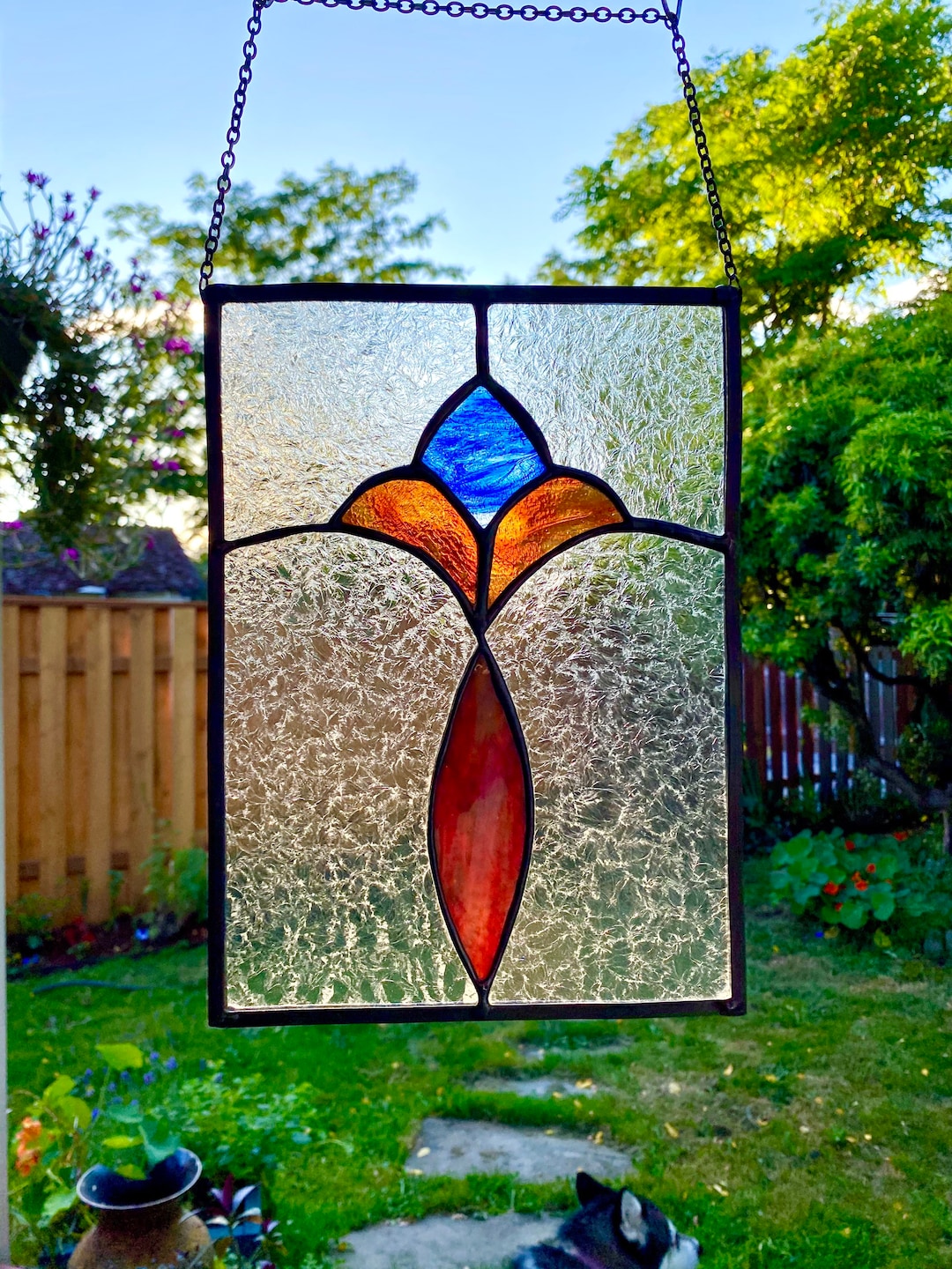 Victorian Style Stained Glass Panel - Etsy