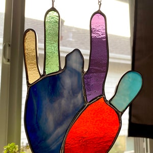 Jerry Garcia Stained Glass Hand - Etsy
