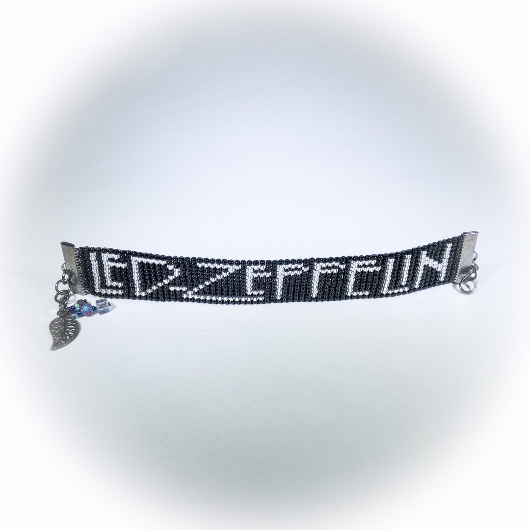 Led Zeppelin Hand Beaded, Loom Bracelet *CUSTOM AVAILABLE* - Etsy