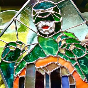 Godzilla Stained Glass Panel, Creature Feature, Monsters - Etsy