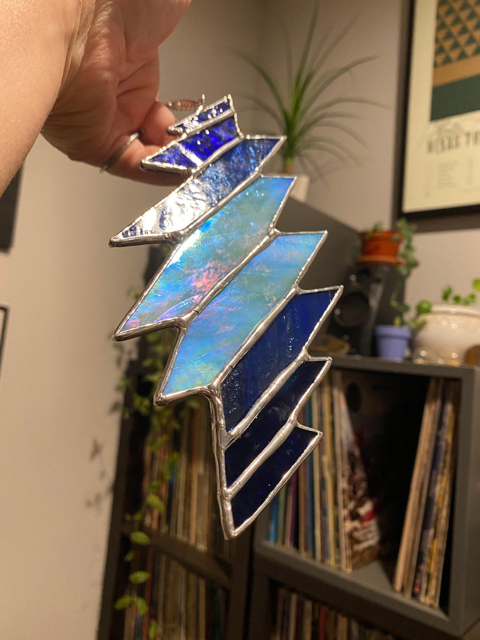 Stained Glass 13 Point Lightning Bolt | Etsy