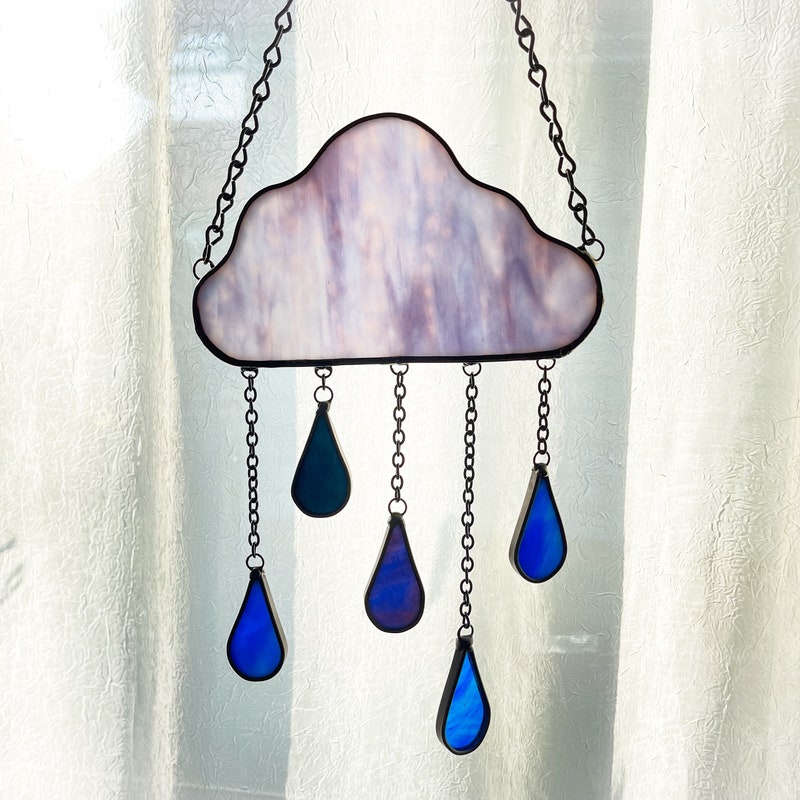 Stained Glass Cloud - Etsy