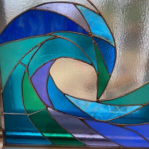 Stained Glass Wave - Etsy