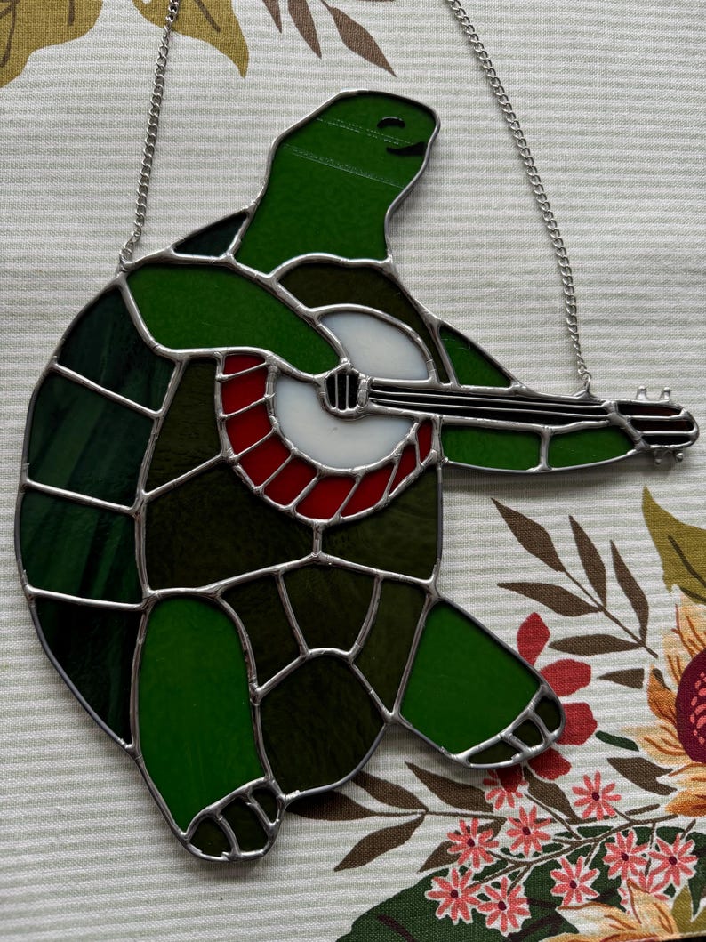 Stained Glass Terrapin Turtle - Grateful Dead Terrapin Station - Etsy