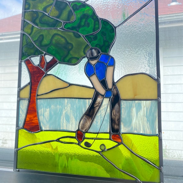 Stained Glass Golfing - Etsy UK