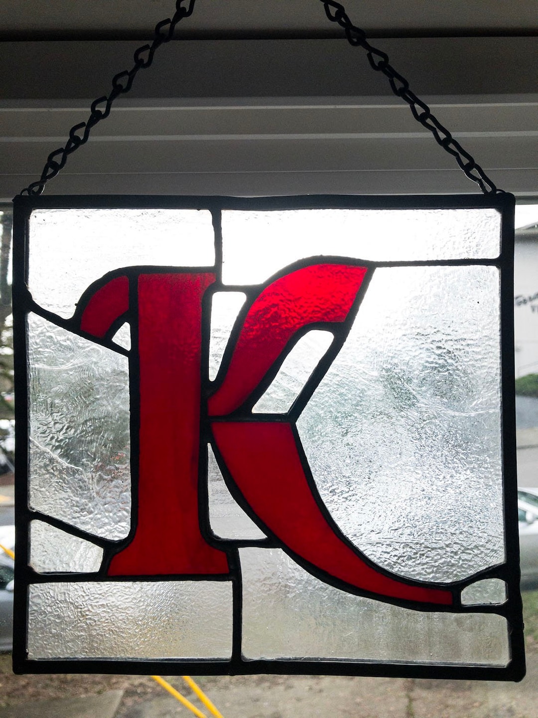 Leaded Stained Glass Initial *choose Your Letter* - Weatherproofed ...