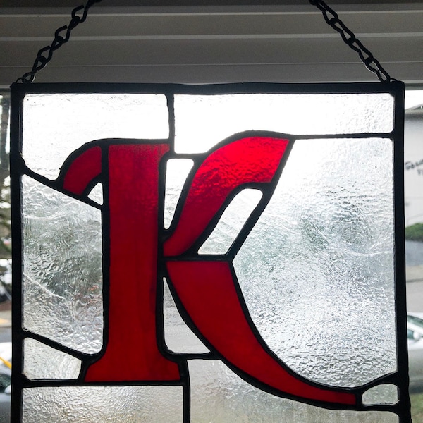 Stained Glass With Letter - Etsy