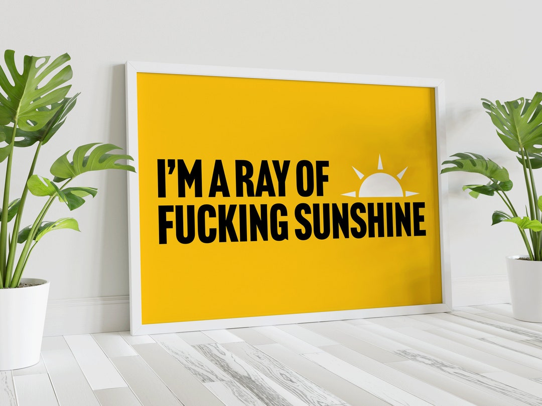 Sunshine Art Print, Wall Decor, Digital Download, Typography Posters ...