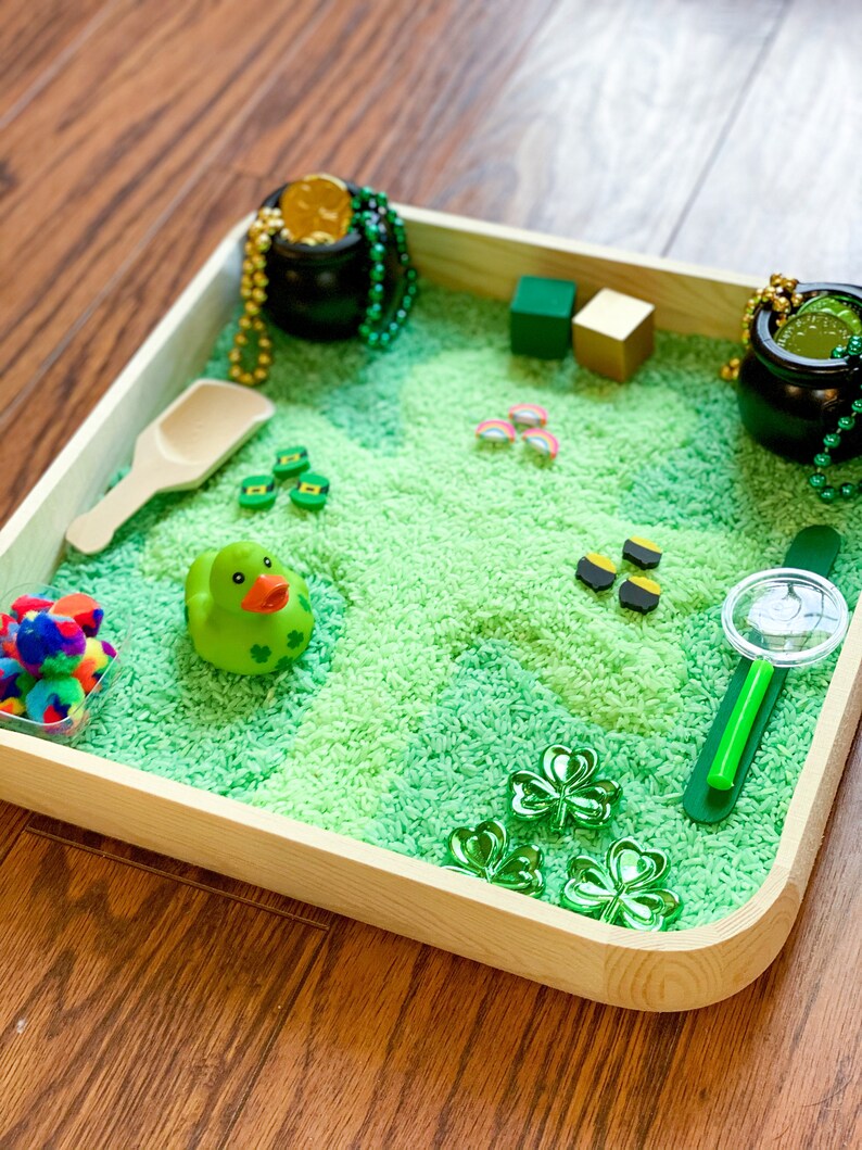 St. Patrick's Day Sensory Bin Sensory Kit Activity Bin - Etsy