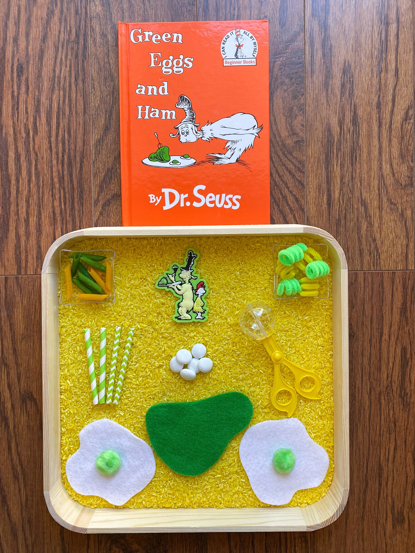 Green Eggs and Ham Inspired Sensory Bin Dr. Seuss Activity - Etsy Ireland