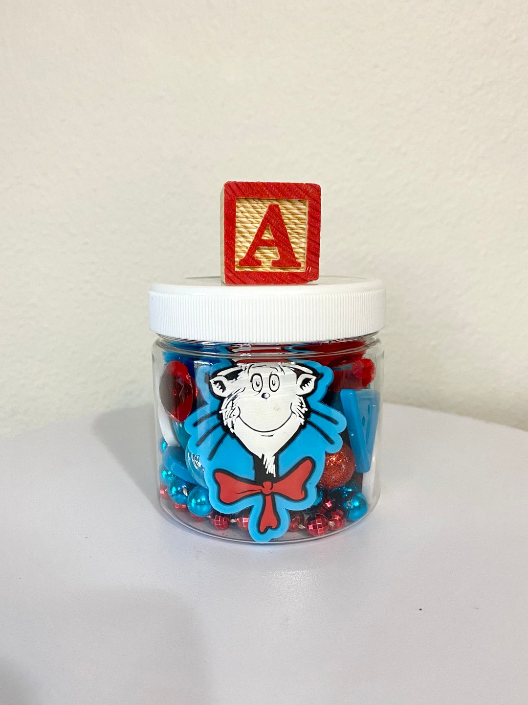 Cat in the Hat Play Dough Jar Dr. Seuss Play Dough On-the-Go - Etsy ...