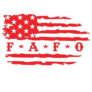 Fafo Flag #2 Car Decal Choose Color and Size - Etsy