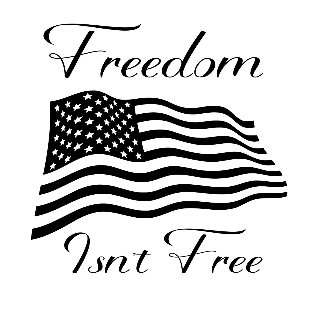Freedom Isnt Free Vinyl Decal Car Window Choose Color and Size - Etsy