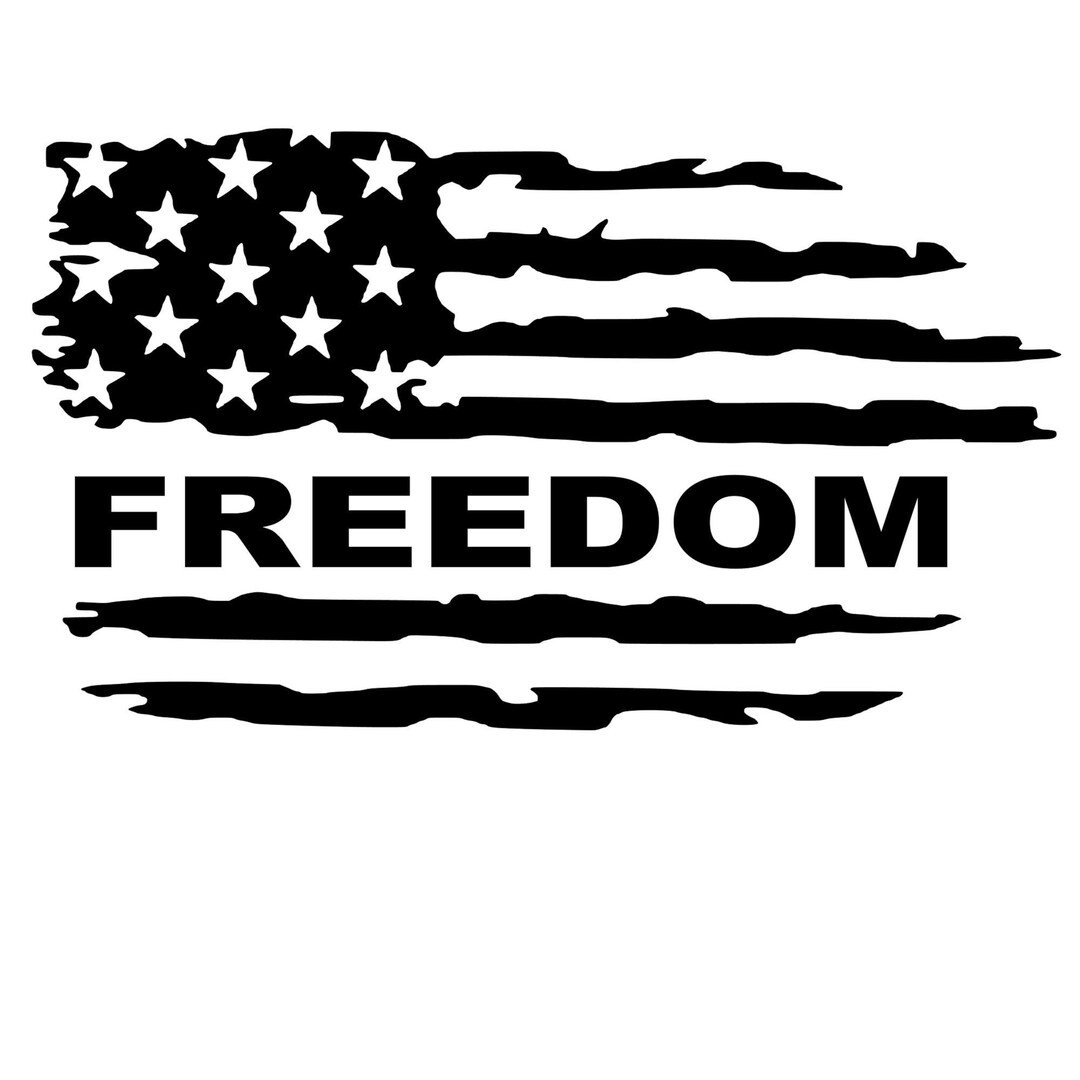 Freedom Flag Vinyl Decal - Car Window Sticker - Etsy