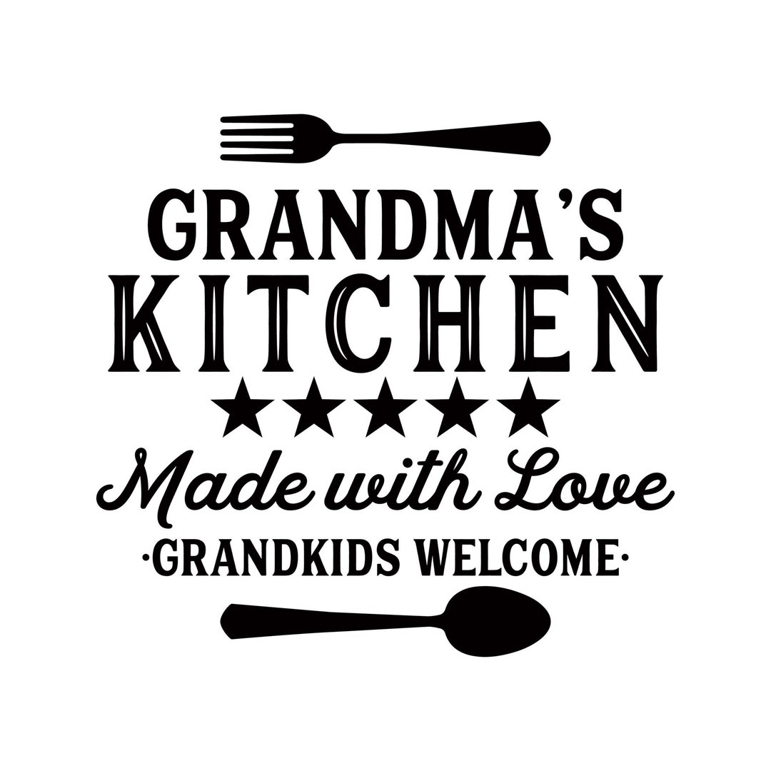 Grandmas Kitchen Vinyl Decal Car Window - Etsy