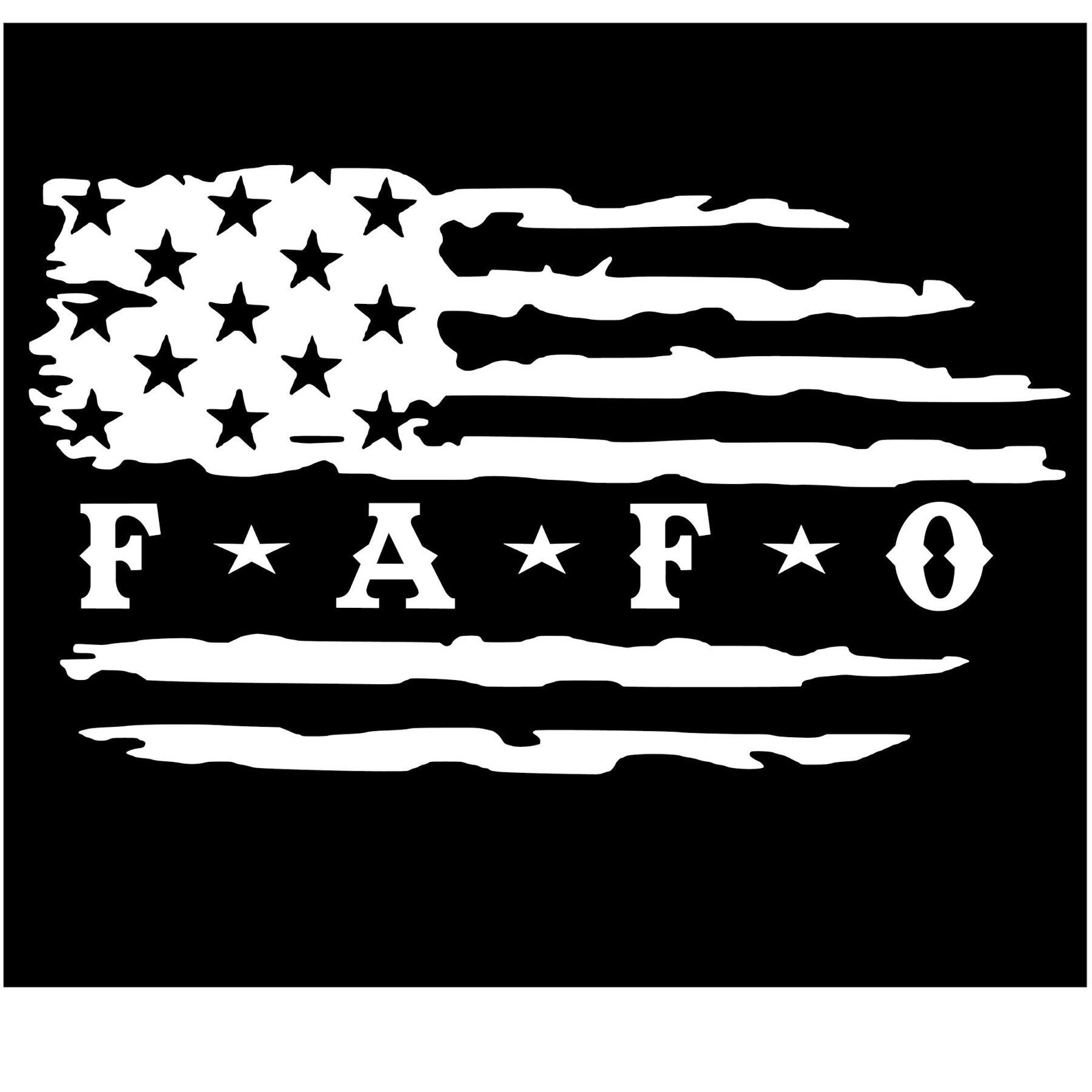 Fafo Flag #2 Car Decal Choose Color and Size - Etsy