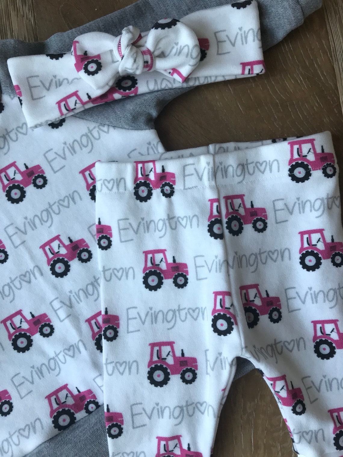 Personalized Name Bundle in Organic Cotton Leggings Raglan - Etsy