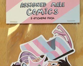 Transgender comics by AssignedMale on Etsy