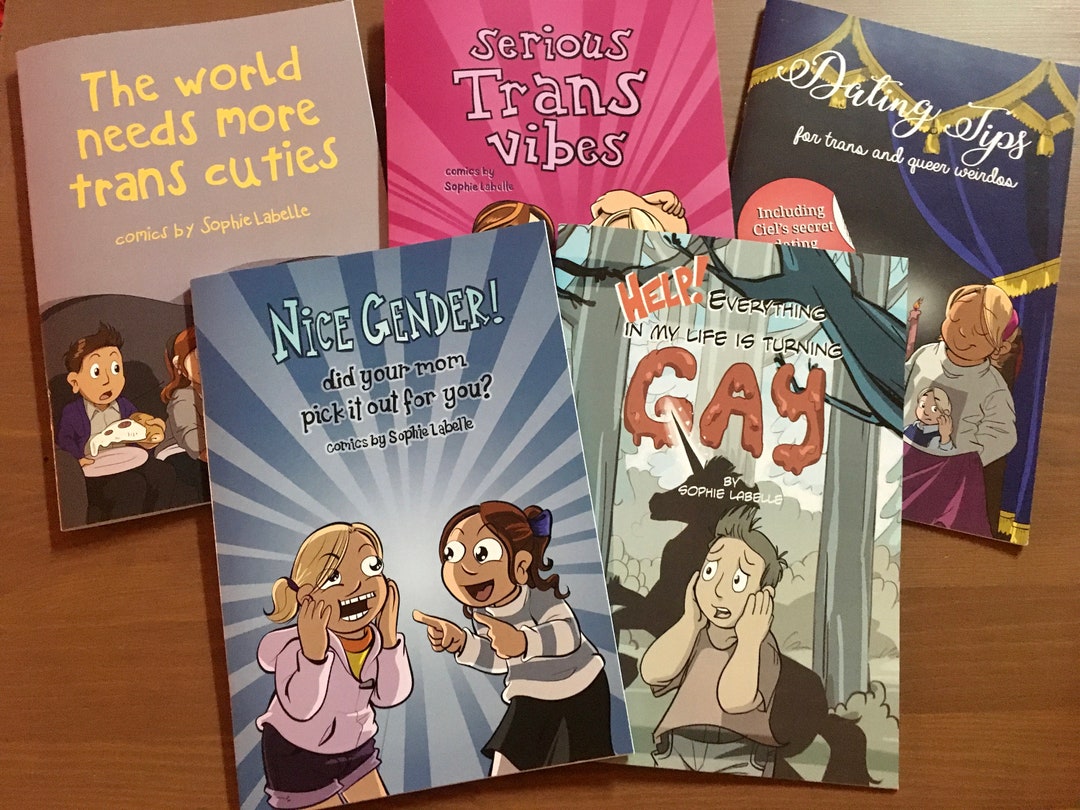 RETRO Collection Five Classic Assigned Male Comic Books by - Etsy