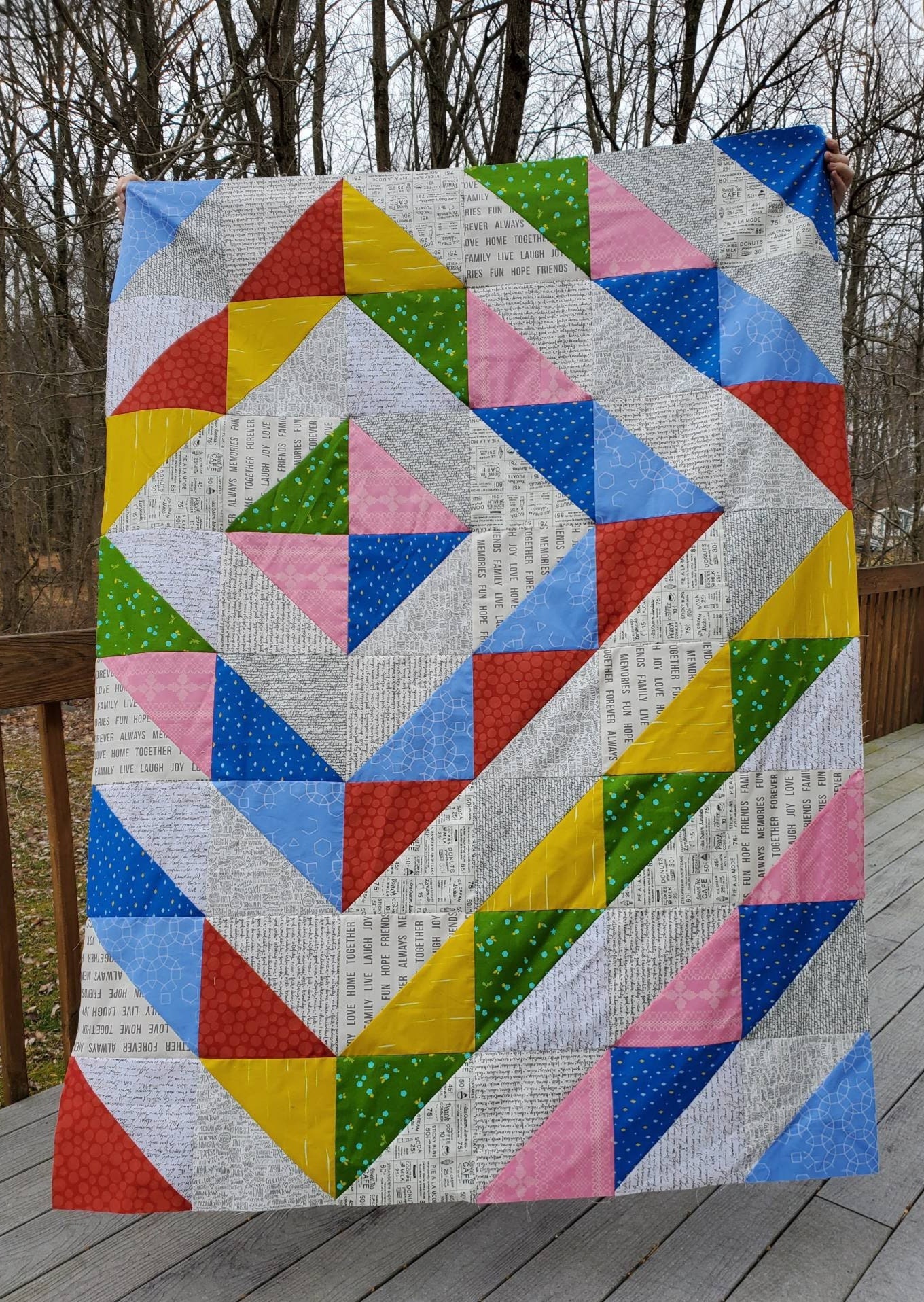 Ripple & Swirl Quilt Spiral Quilt Pattern HST Quilt - Etsy Canada