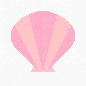 Seashell Quilt Block Pattern, Beginner Foundation Paper Piecing, FPP ...