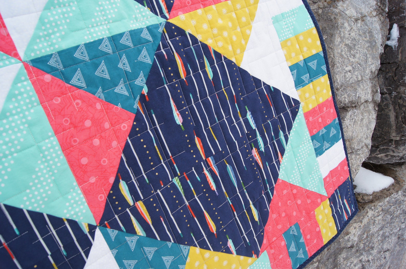 Canadian Diamonds Baby Quilt Pattern: Beginner-friendly (PDF Pattern ...