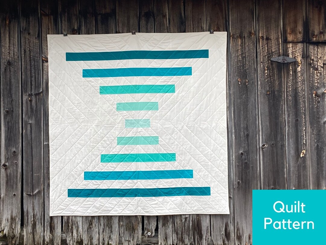 Raise the Bar Quilt Pattern, Modern Geometric Big Block Design (PDF ...