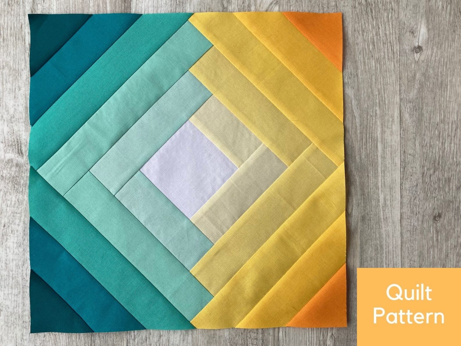 Twisted Log Cabin Quilt Block Pattern Beginner Foundation - Etsy