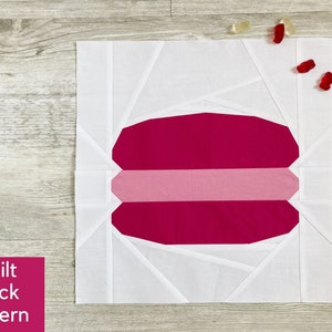 French Macaron Quilt Block Pattern: Beginner FPP (PDF Pattern) - Etsy