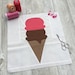 Ice Cream Cone Quilt Block, FPP Block Pattern, Modern Foundation Paper ...