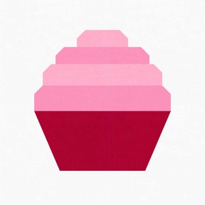 Cupcake Quilt Block Pattern: Beginner FPP (PDF Pattern) - Etsy
