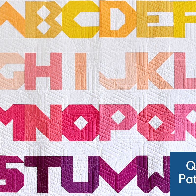 Alphabet Quilt - Etsy