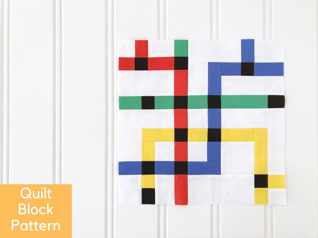 Connections Quilt Block Pattern: Subway Map Design (PDF Pattern) - Etsy