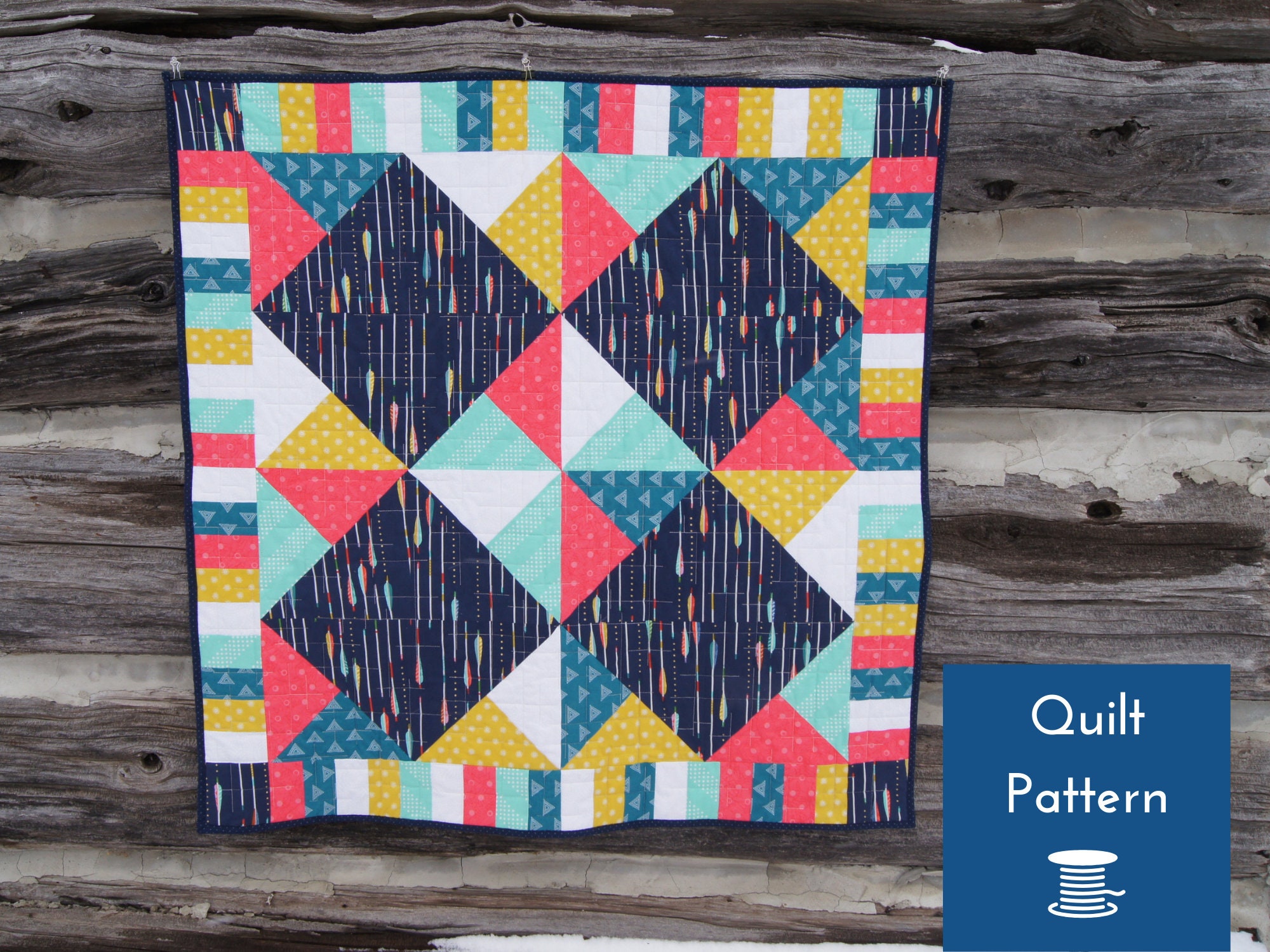 Canadian Diamonds Baby Quilt Pattern: Beginner-friendly (PDF Pattern ...