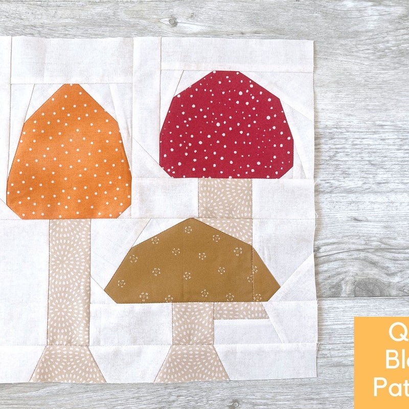 Mushroom Quilt Pattern - Etsy