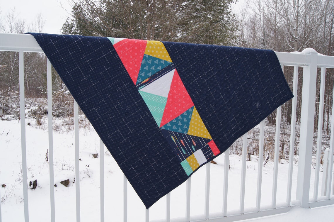 Canadian Diamonds Baby Quilt Pattern: Beginner-friendly (PDF Pattern ...