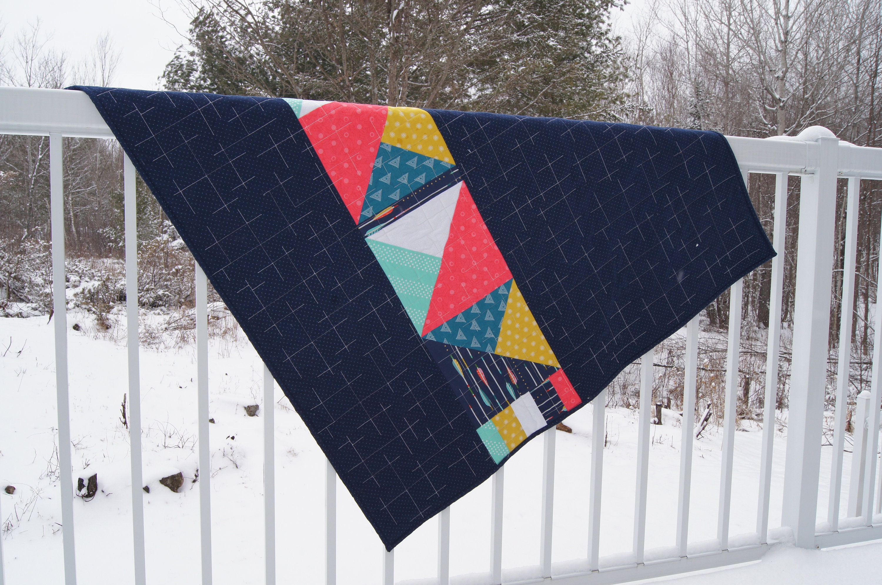 Canadian Diamonds Baby Quilt Pattern: Beginner-friendly (PDF Pattern ...