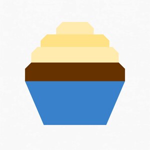 Cupcake Quilt Block Pattern: Beginner FPP (PDF Pattern) - Etsy