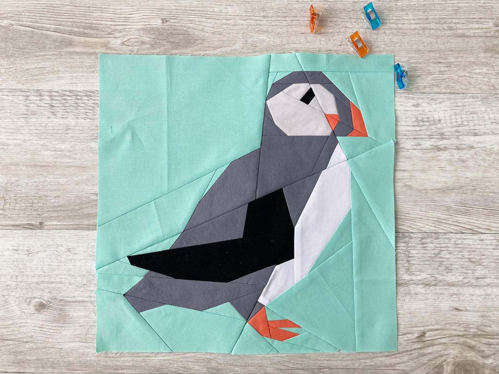 Puffin Quilt Block Pattern Advanced Foundation Paper Piecing - Etsy