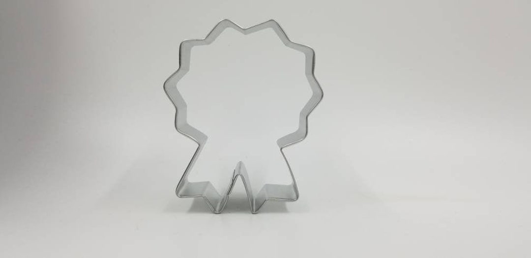Ribbon Medallion Award Cookie Cutter - Etsy