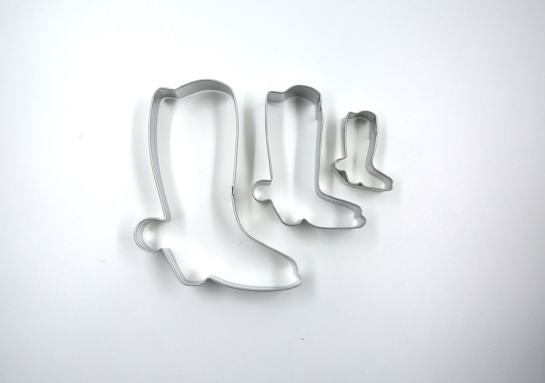 Boot Cookie Cutter Cowboy Boot 3 Sizes Jumbo Medium Miniature Western ...
