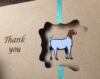 Show Lamb Thank You Cards 4 Pack | Etsy