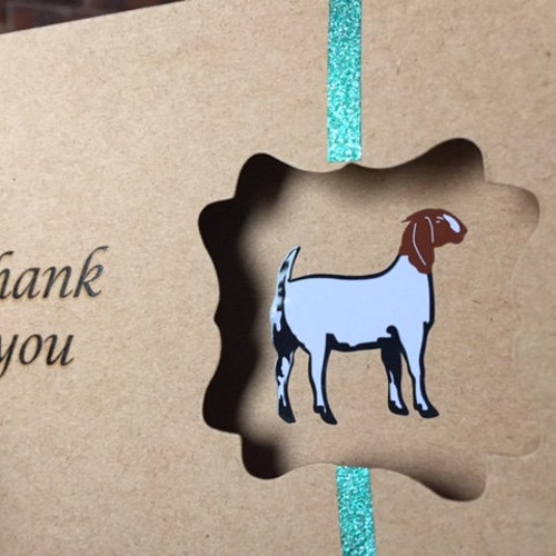 Boer Goat Thank You Cards - Etsy