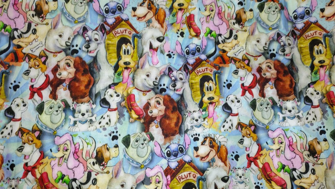 Disney Dogs Fabric - Etsy