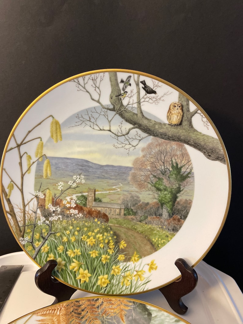 Limited Edition Peter Barrett Franklin Fine English Porcelain Plates - Etsy