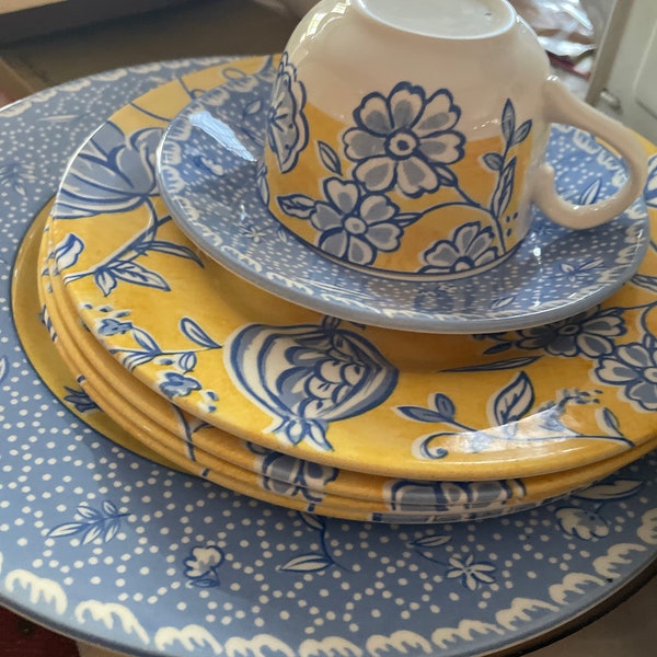 French Toile Dinnerware Set - Etsy