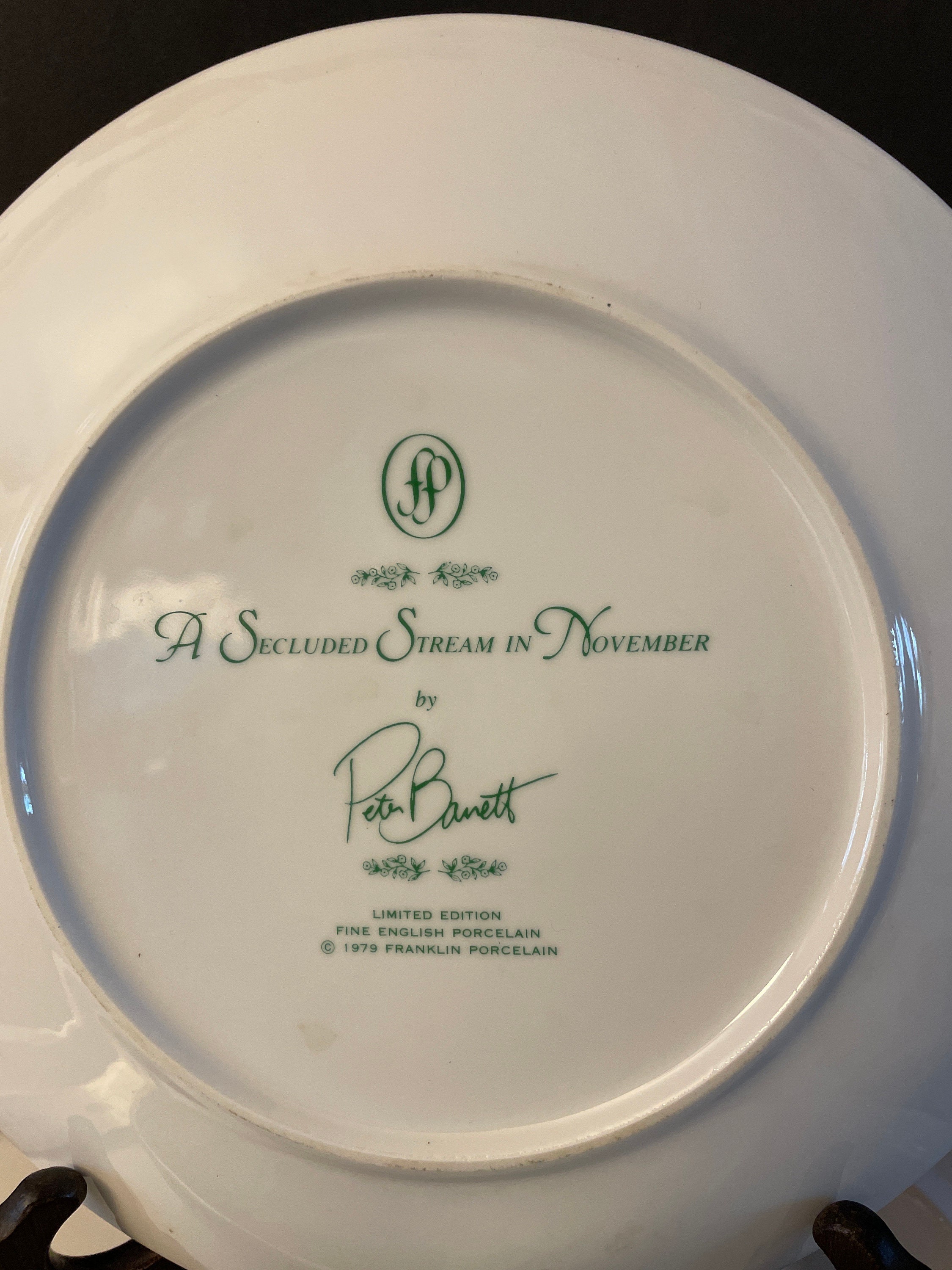 Limited Edition Peter Barrett Franklin Fine English Porcelain Plates - Etsy