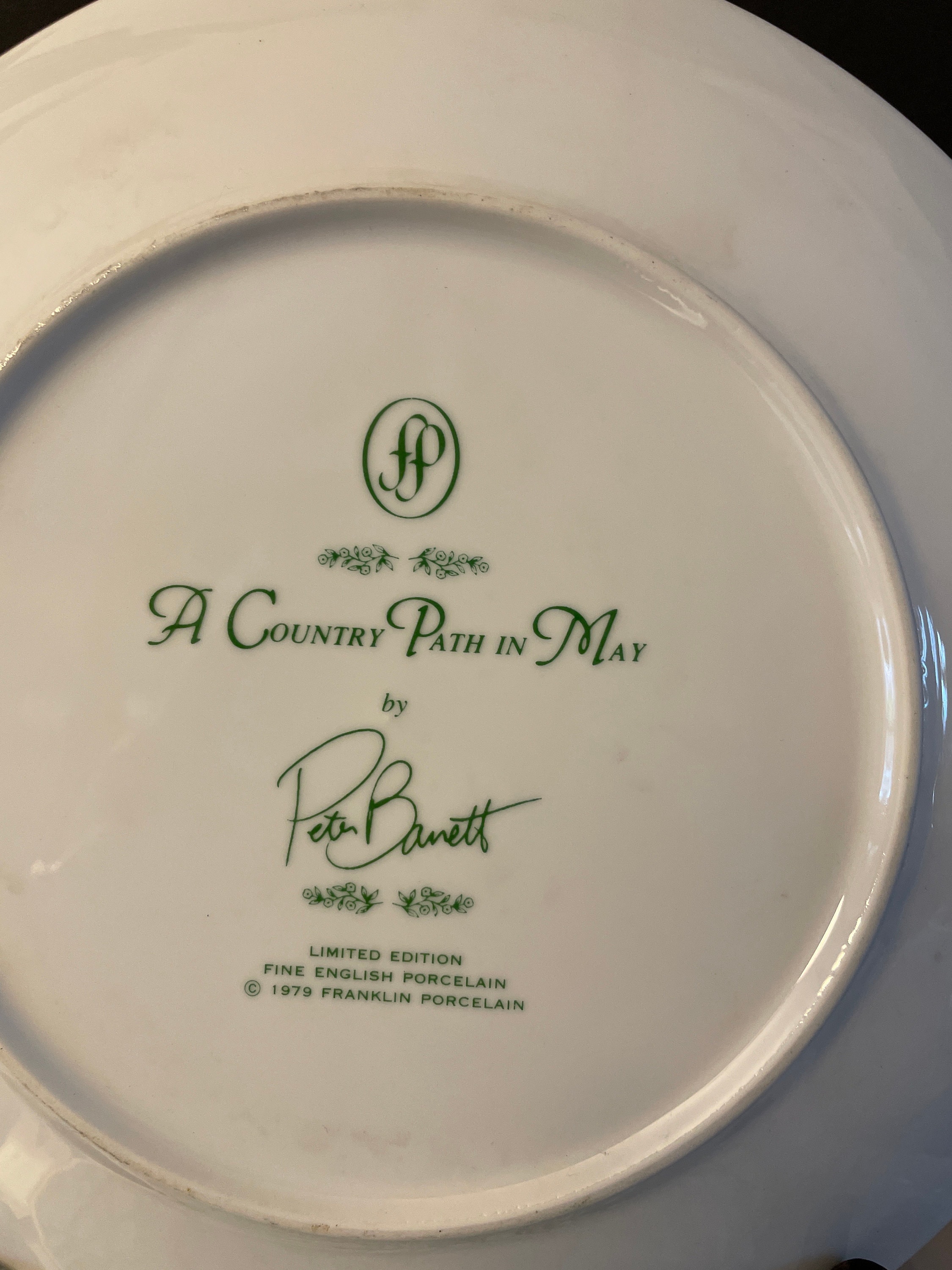 Limited Edition Peter Barrett Franklin Fine English Porcelain Plates - Etsy