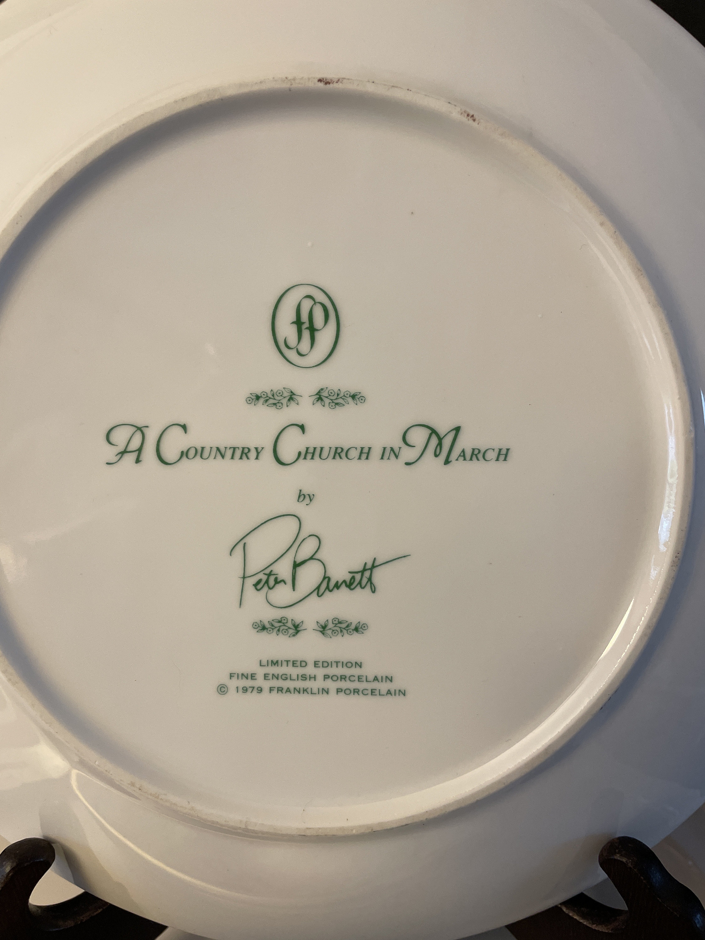 Limited Edition Peter Barrett Franklin Fine English Porcelain Plates - Etsy