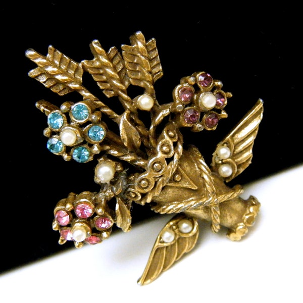 Coro Flower Brooch - Etsy